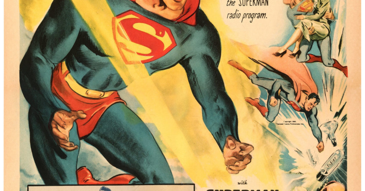 Superman Takes on Atom Man in Poster From Serial At Heritage Auctions