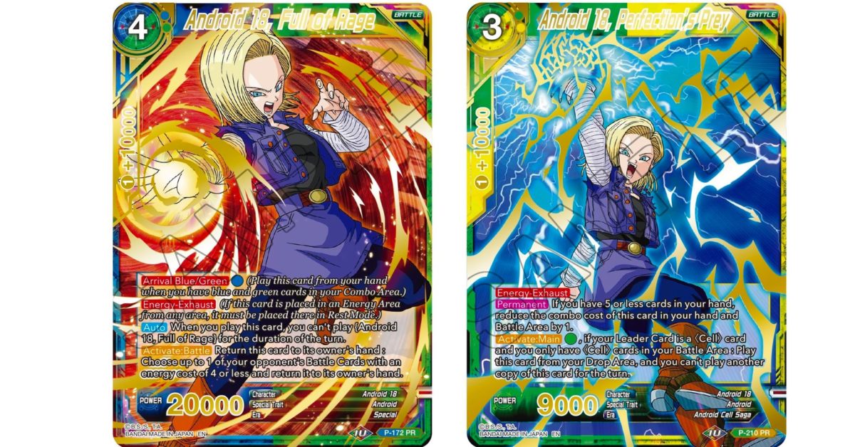 Dragon Ball Super Previews Mythic Booster: Android 18 Reprints