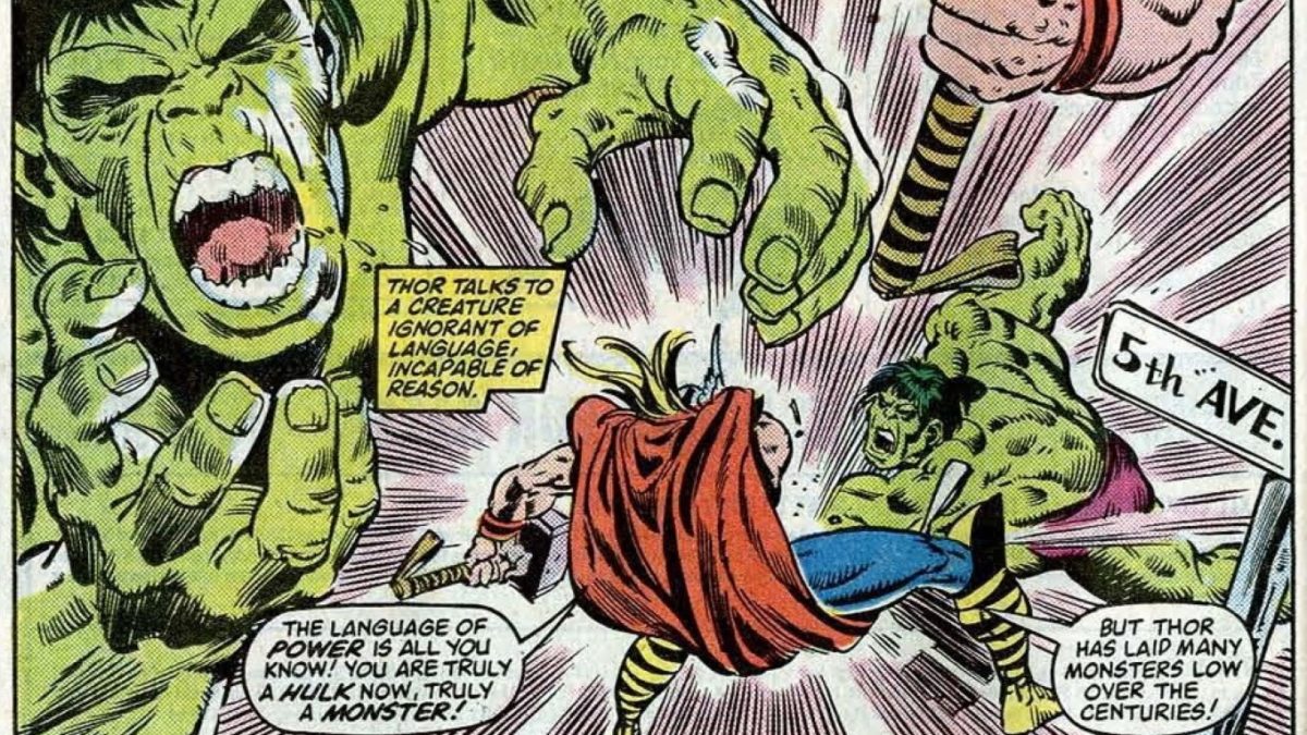 Rode Hulk Versus Thor