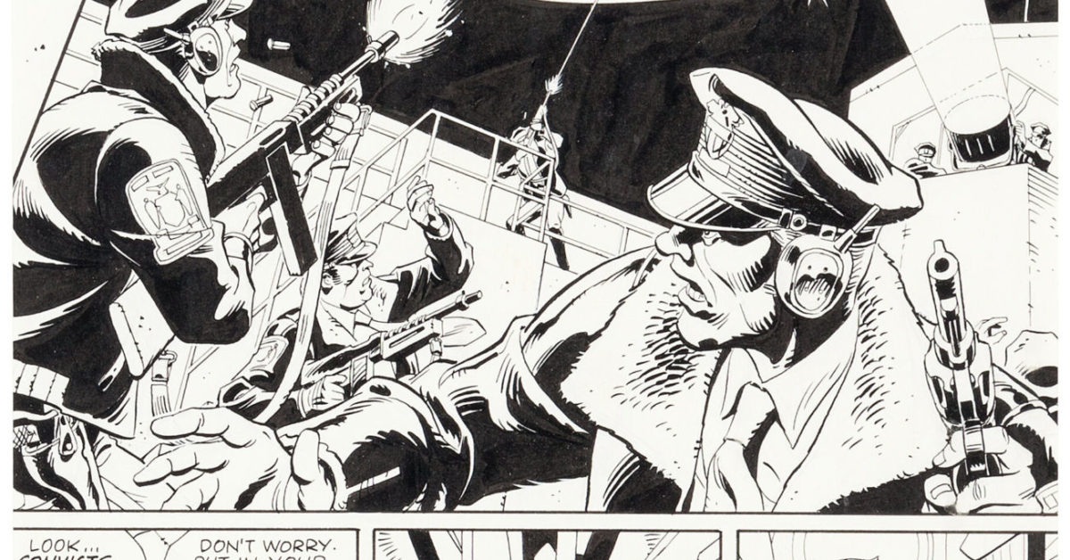 Dave Gibbons, Alan Moore Watchmen #8 Original Art Page Up For Auction