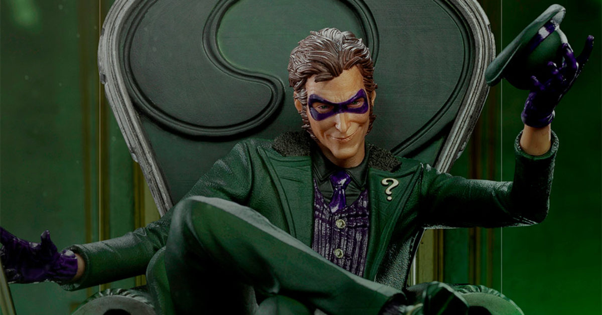 The Riddler Initiates His Masterplan with New Iron Studios Statue