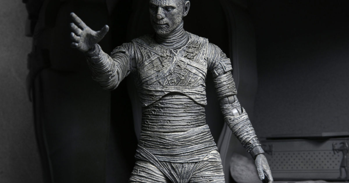 Universal Monsters The Mummy NECA Black & White Figure Coming Soon
