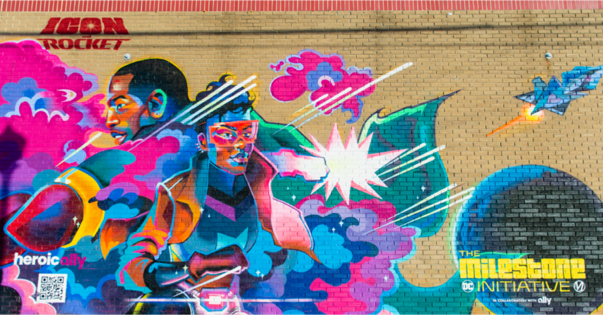 Official DC Milestone Murals Of Static & Rocket In North Carolina