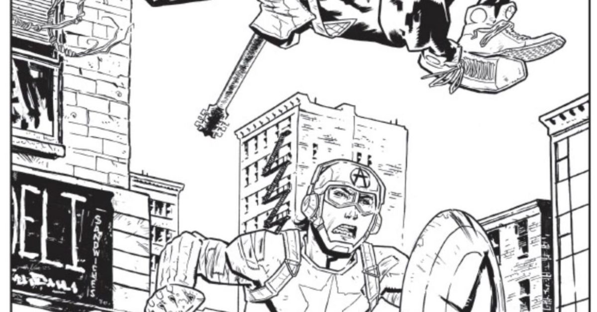 Preview Of Justin Mason's Artwork for Spider-Punk #1 In April