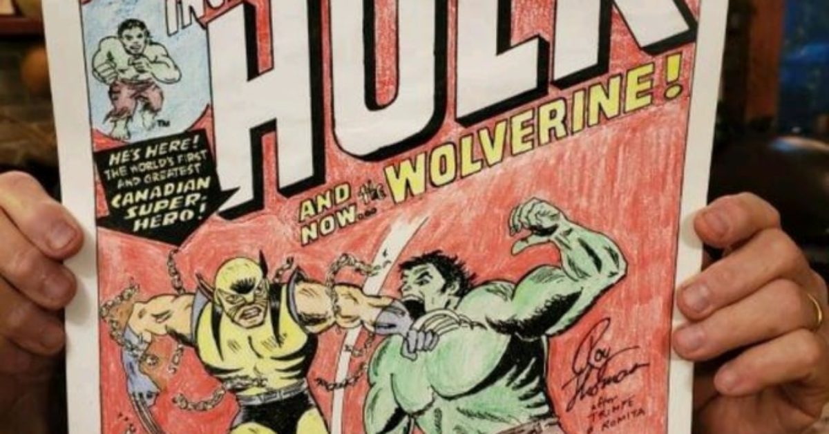 Wolverine's Co-Creator Recreates First Appearance Hulk #181 Cover