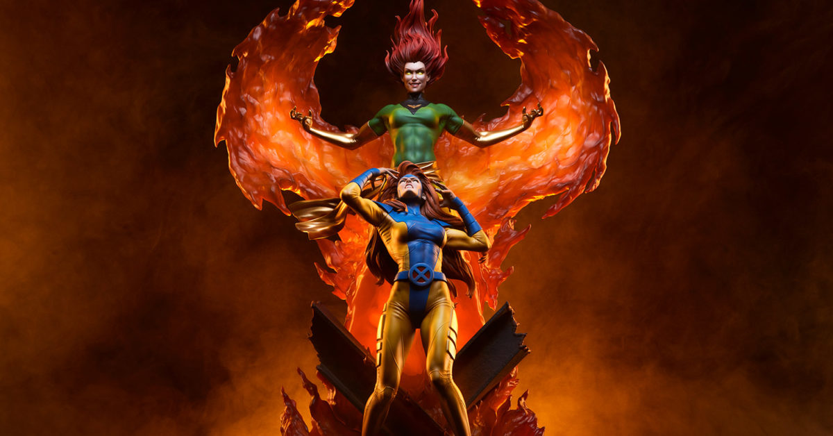 X-Men Phoenix and Jean Grey Maquette Debuts from Sideshow