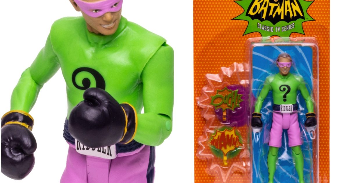 New Batman 66’ Boxing Batman and Riddler Debut from McFarlane