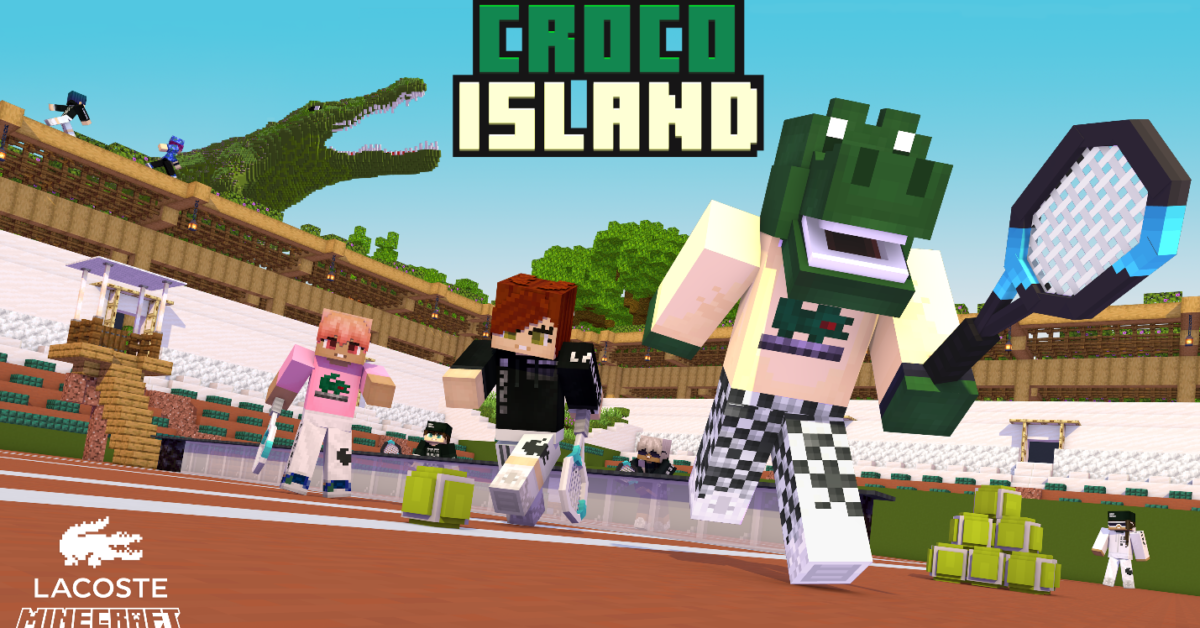 Minecraft Launches Lacoste Apparel Collection & Croco Island DLC