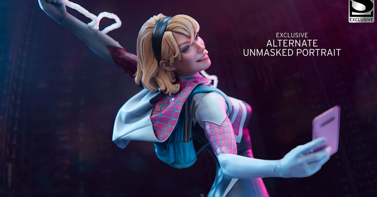 Spider-Gwen Swings on in with New Sideshow Collectibles Statue