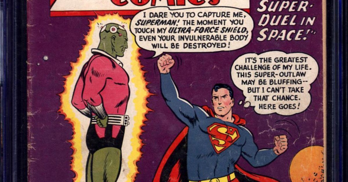 Superman Battles Brainiac For The First Time, On Auction Today