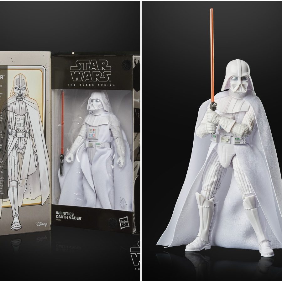 White darth vader figure store