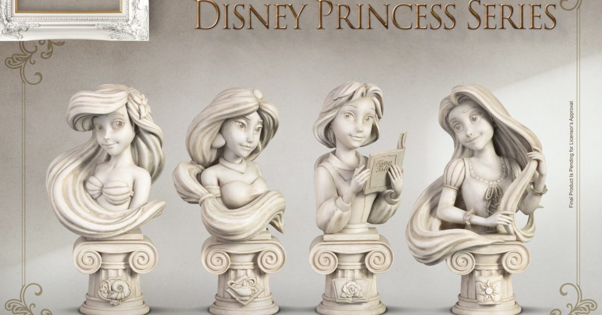 Disney Princesses Receive Stone Statue Busts from Beast Kingdom