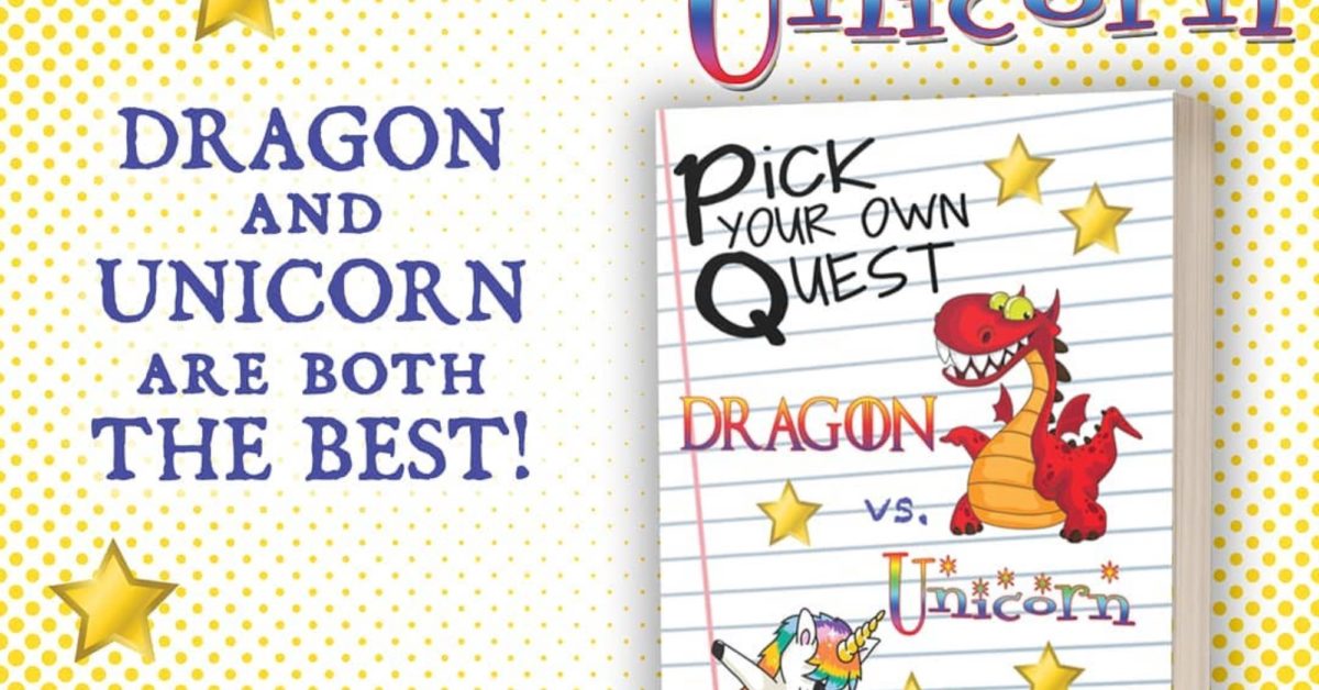 Dragon vs. Unicorn, Choose-Your-Own Graphic Novel Debut by P.J. Hoover