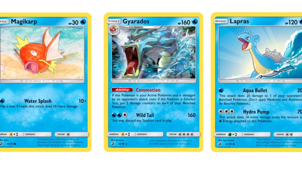 Water Type Pokemon Cards