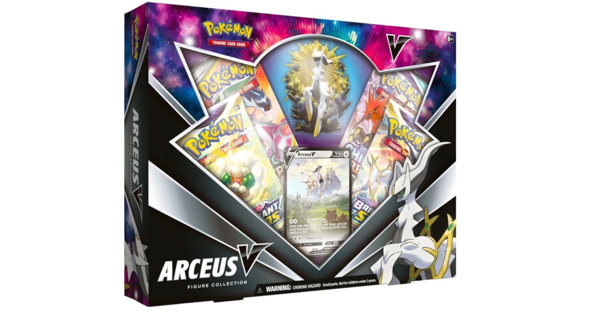 Pokémon TCG Releases Arceus V Figure Collection Box Today
