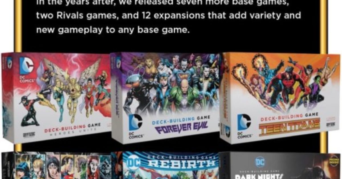 DC Comics Anniversary Deck-Building Games Go $850,000 On Kickstarter