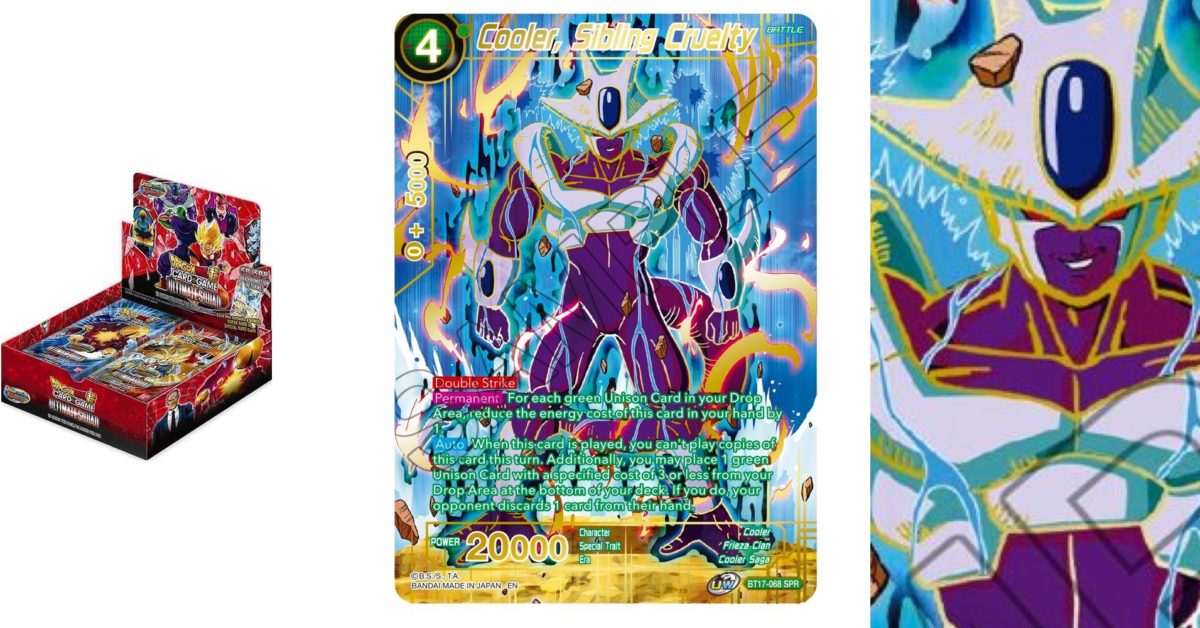Dragon Ball Super Previews Ultimate Squad: Cooler Special Rare