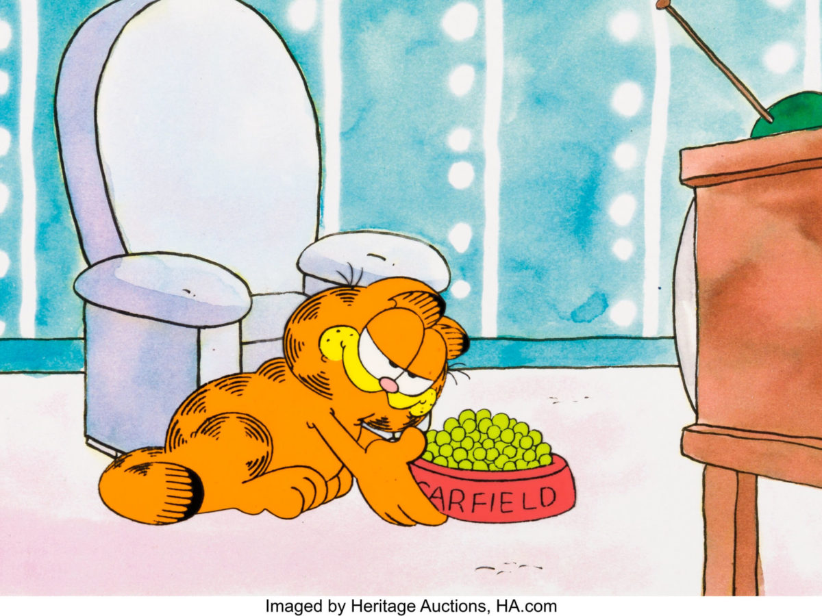 Garfield Eating Comics