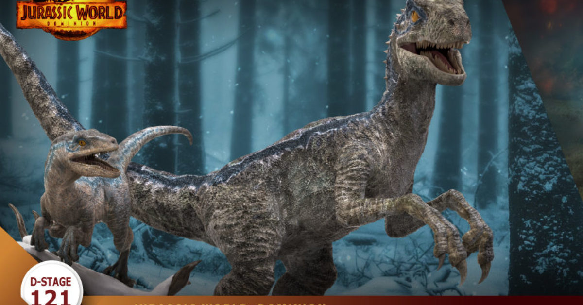 Jurassic World: Dominion Blue and Beta Arrive at Beast Kingdom