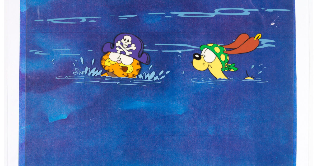 Garfield's Halloween Adventure Production Cel Hits Auction