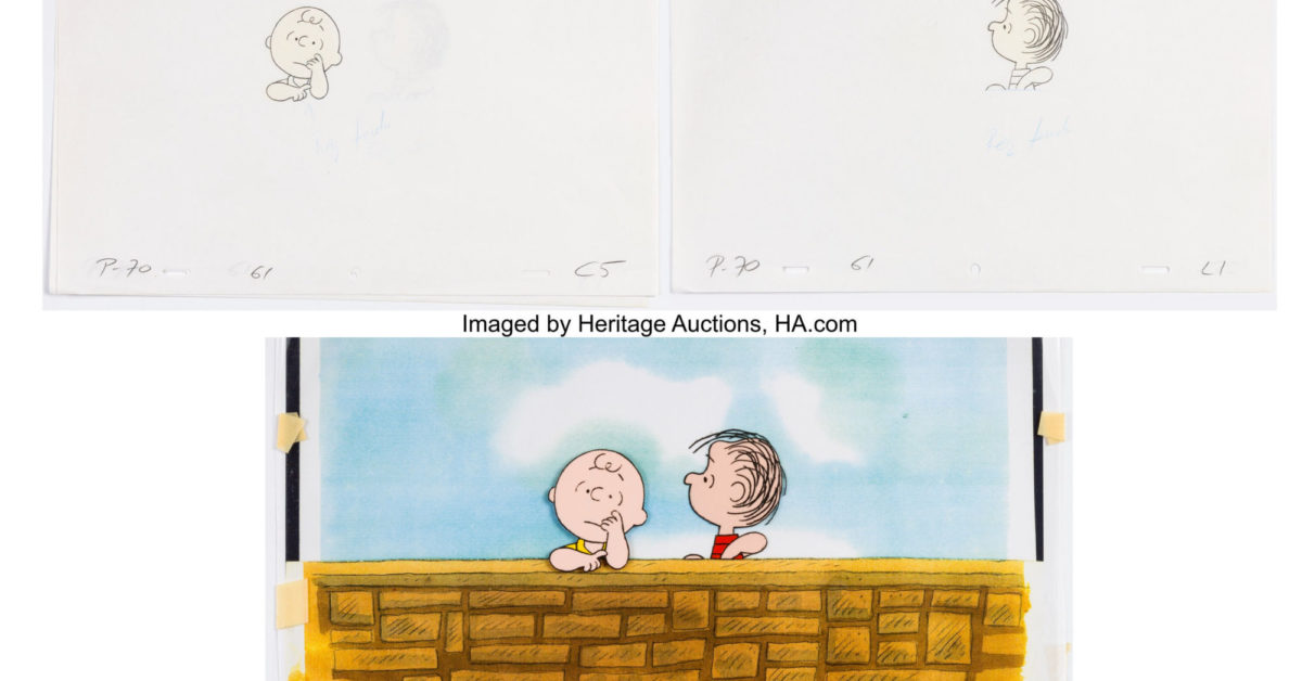 Peanuts: The Charlie Brown & Snoopy Show Production Cel Hits Auction