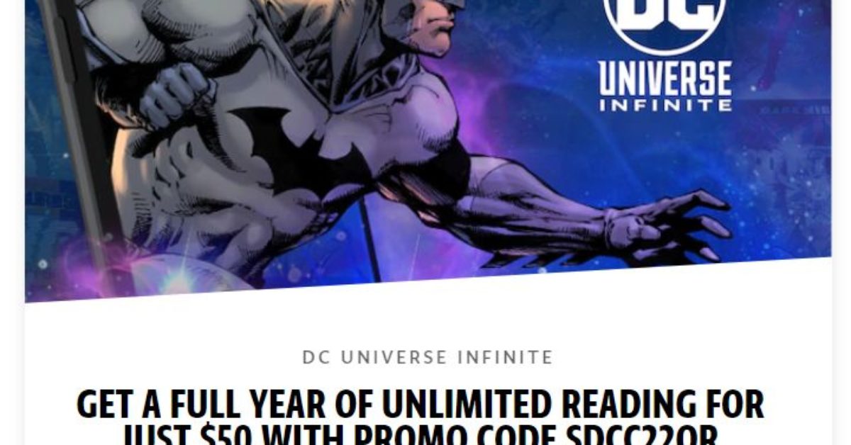 SDCC Attendees Get DC Universe Infinite App For $50, Here's The Code