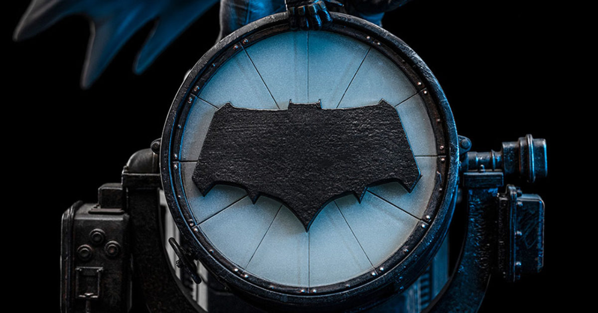Batfleck is Back as New Batman on Batsignal Statue Hits Iron Studios