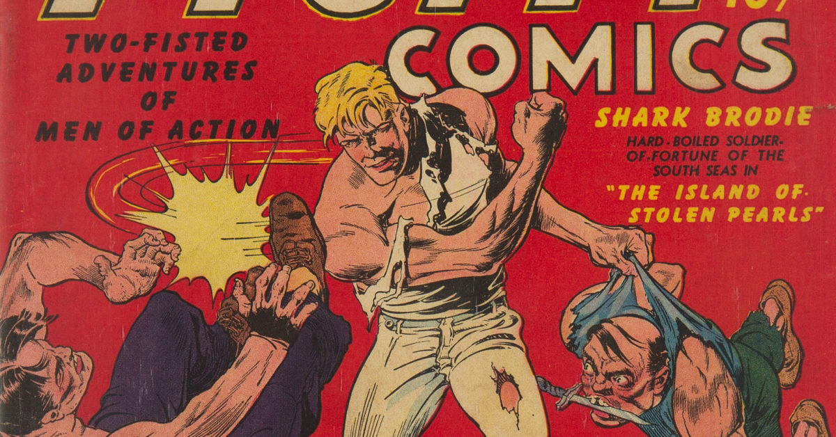 The Future of 1997 in Fiction House's Fight Comics, Up for Auction