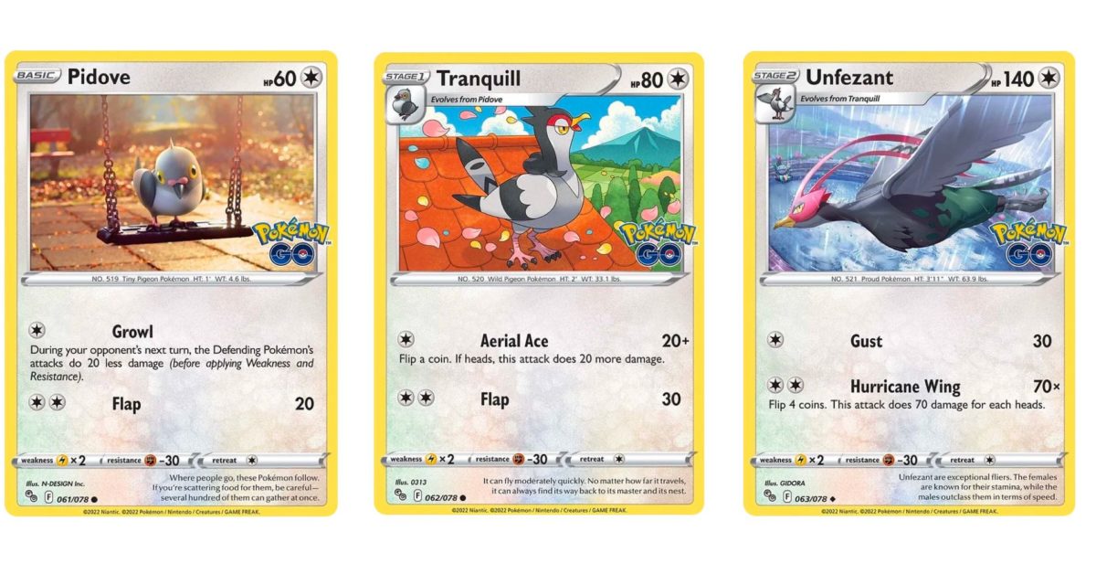The Cards Of Pokémon TCG: Pokémon GO Part 18: Pidove Line