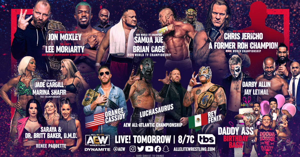 AEW Dynamite Preview: 4 Title Matches and a Birthday Party Tonight