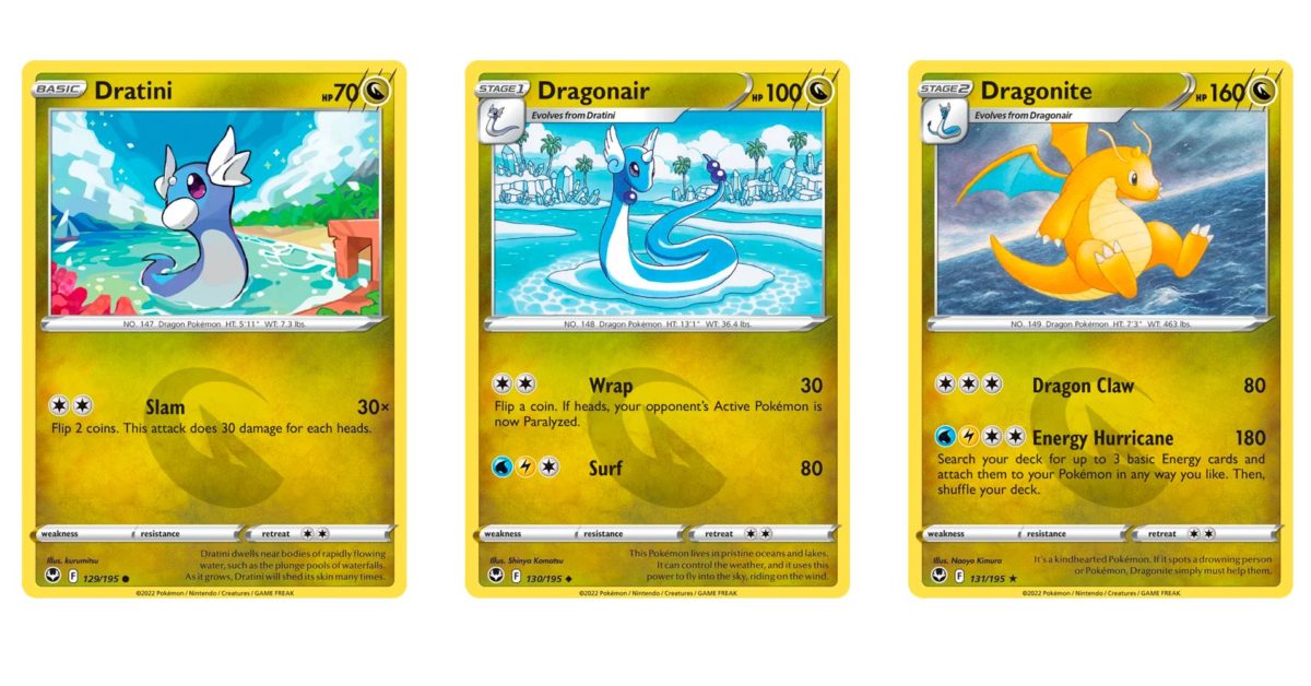 The Cards Of Pokémon TCG: Silver Tempest Part 27: Dratini Line
