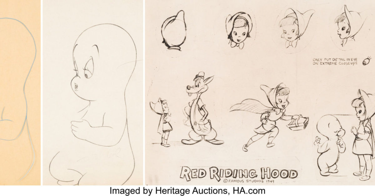Casper the Friendly Ghost Heads to Auction With Red Riding Hood
