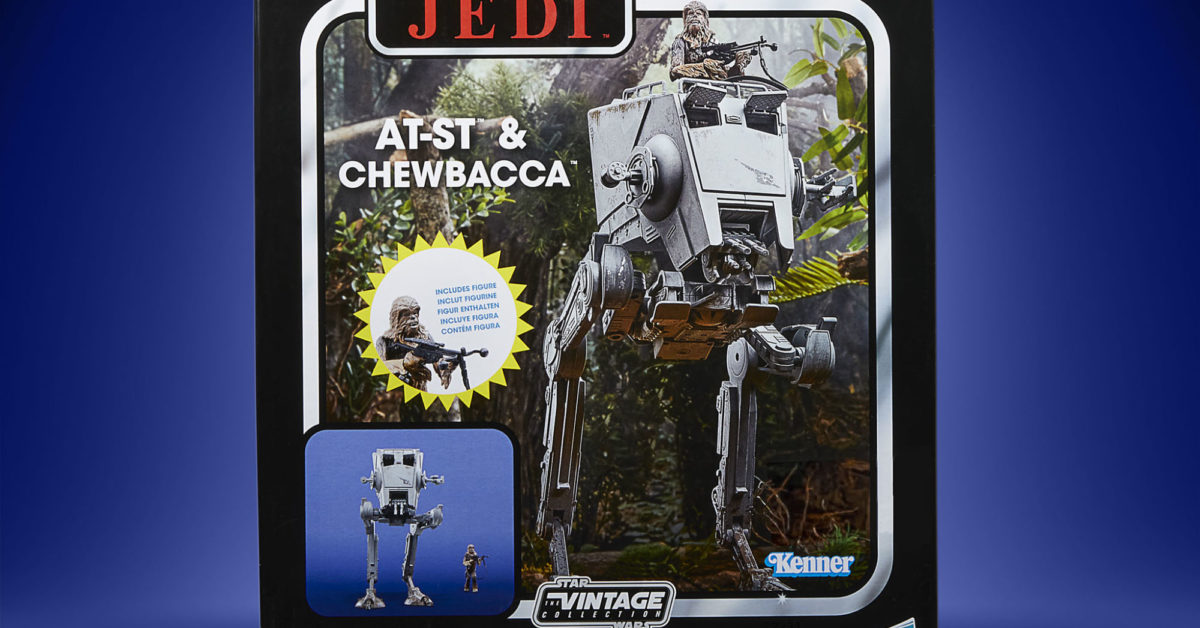 Hasbro Debuts Star Wars AT-ST & Chewbacca Vintage Collection Set