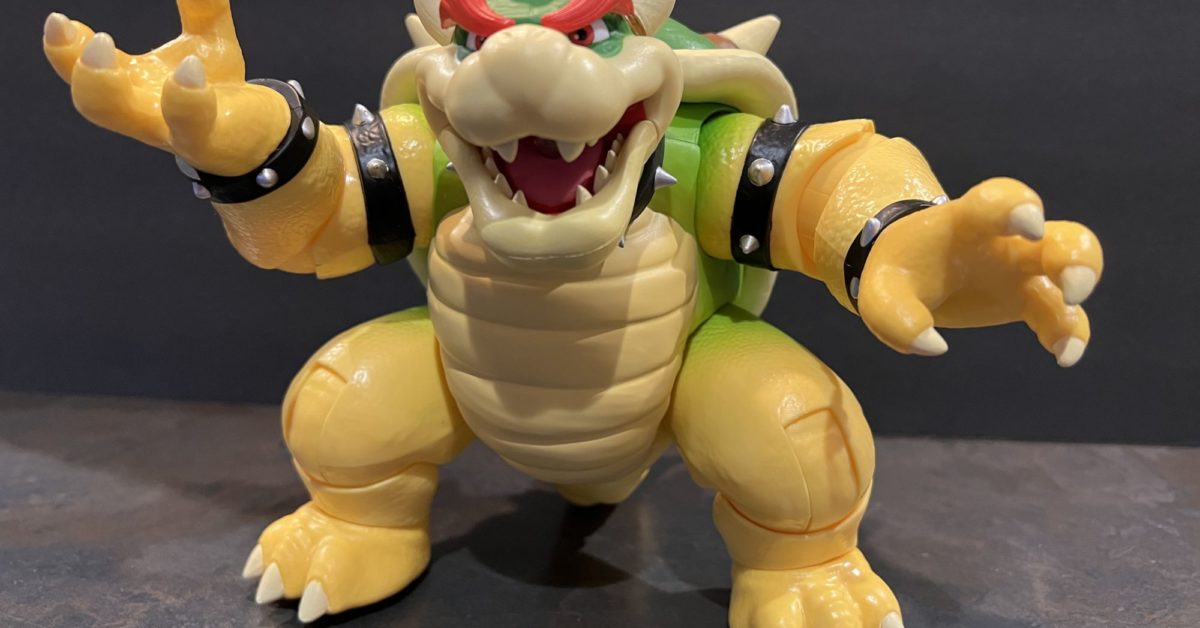 Super Mario Bros Movie Jakks Bowser Figure Breathes Fire And It Rules