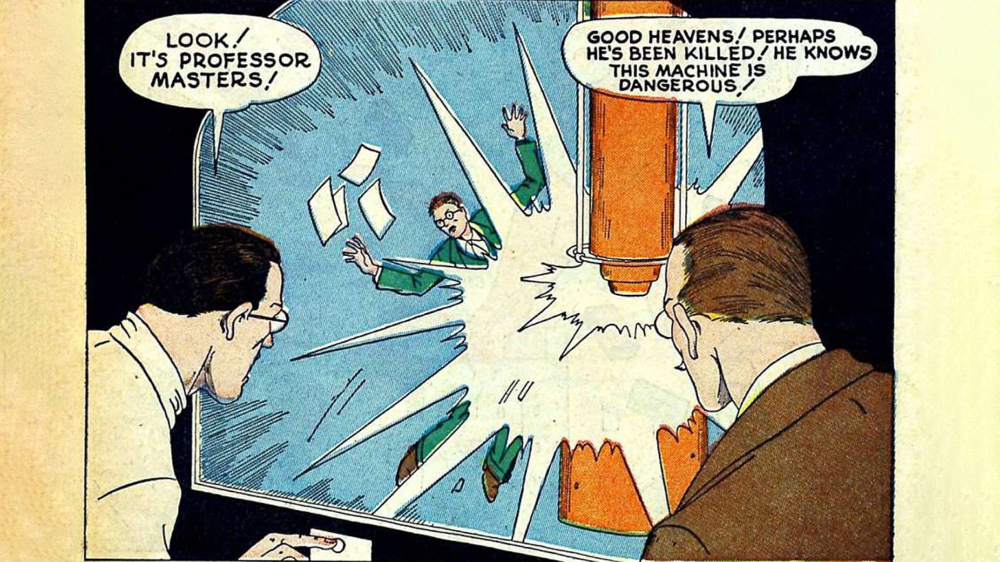The Atomic Debut of American Crusader in Thrilling Comics, at Auction