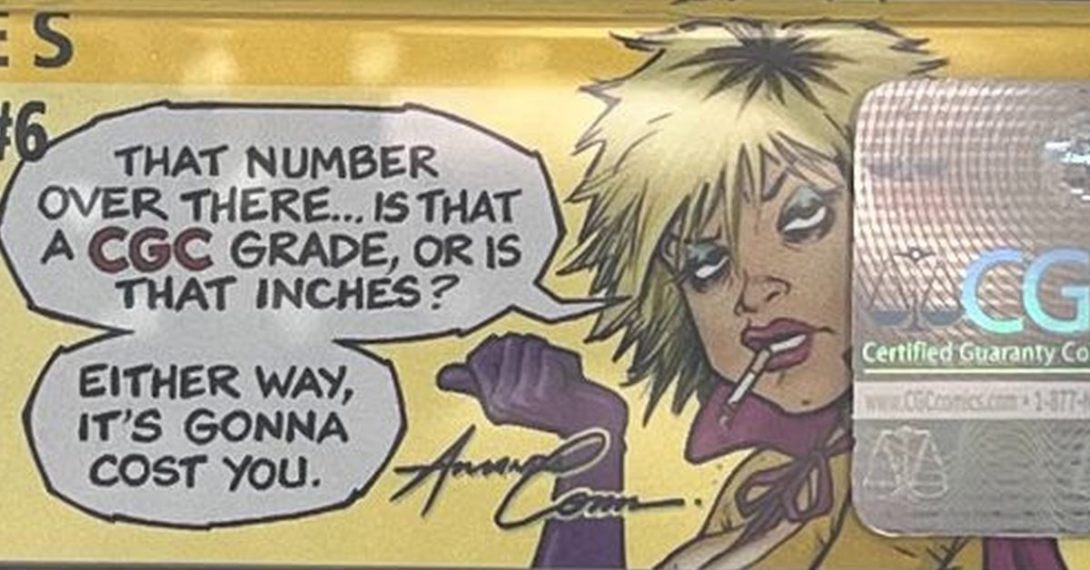 Amanda Conner's The Pro Signature Series CGC Header Is Hilarious
