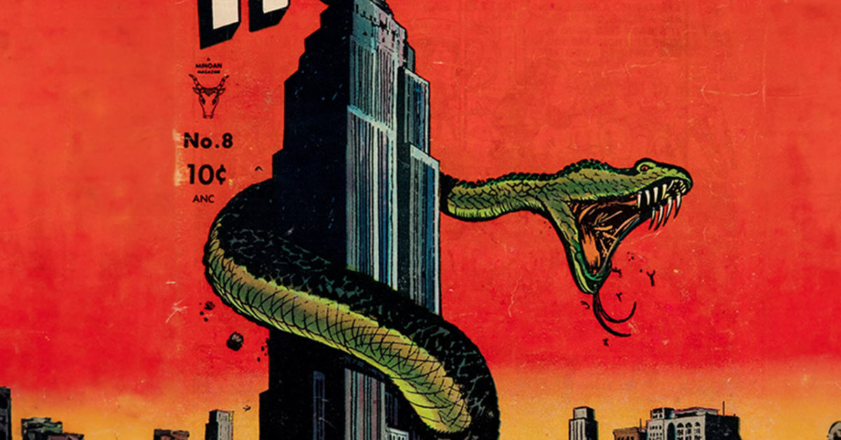 The Mad Science of the Big Snake in Tales of Horror #8, Up for Auction