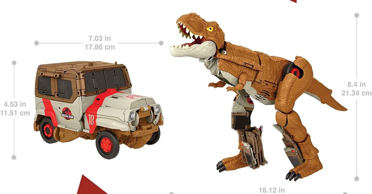 Mattel Unveils Transforming Jurassic Park Tyrannosaurus Rex Jeep