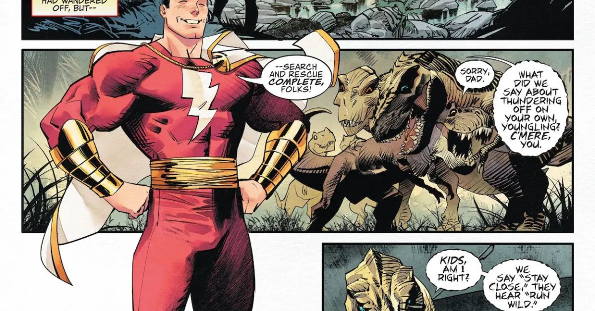 Shazam #1 Preview: Shazam Goes Prehistoric