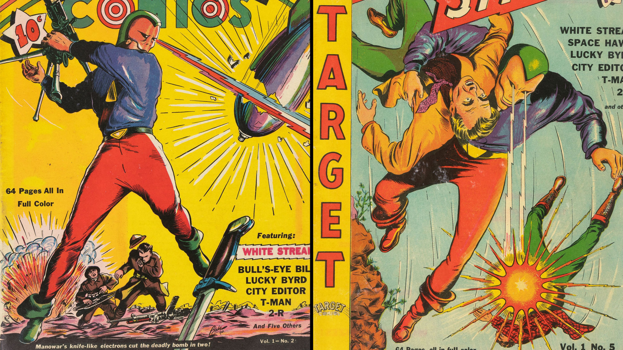 Carl Burgos' Other Android Hero, Target Comics White Streak at Auction