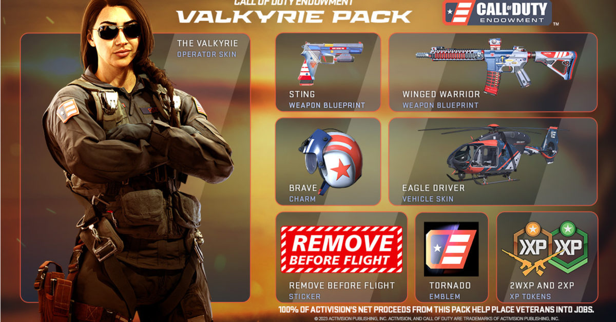 Call Of Duty Endowment Valkyrie Pack Revealed For Warzone & MW2