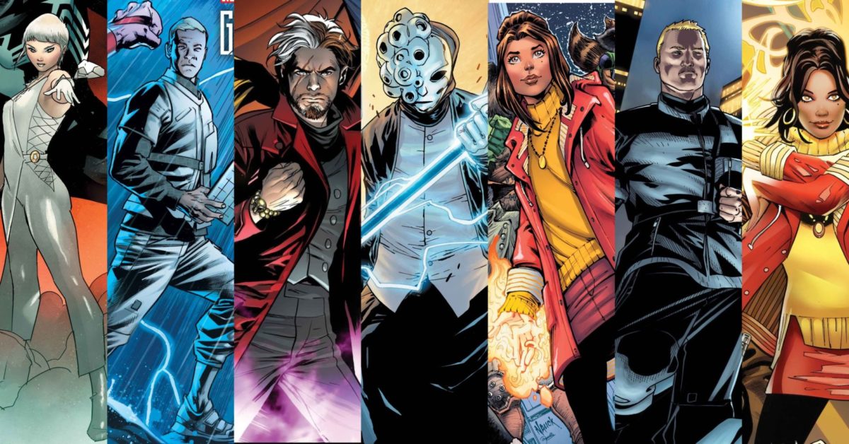 The Cast Of Marvel's G.O.D.S. by Jonathan Hickman & Valerio Schiti