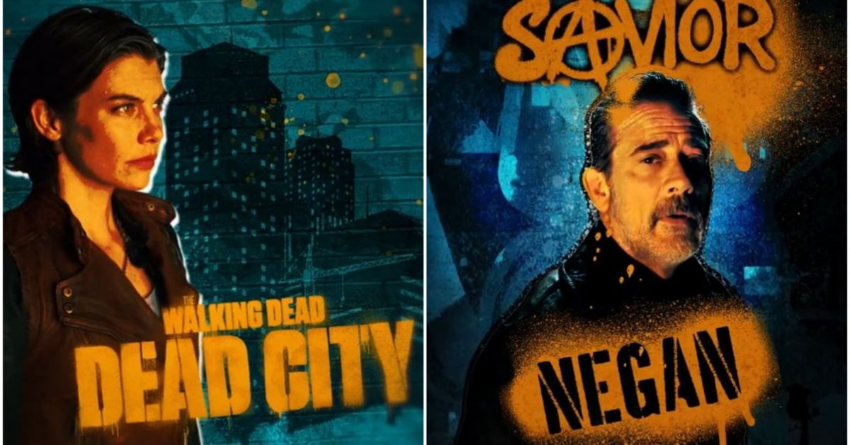 The Walking Dead: Dead City Negan/Maggie Promos Offer Street Art Vibes