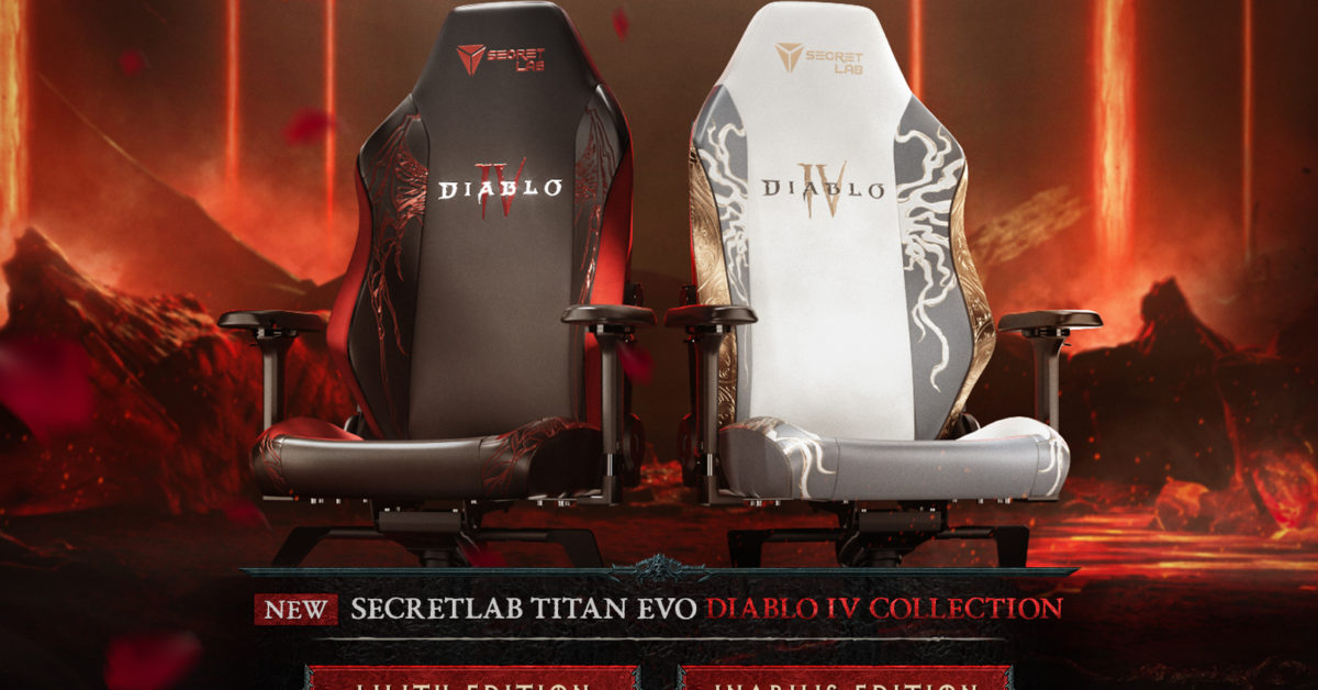 Secretlab Reveals Two New Diablo IV Gaming Chair Designs
