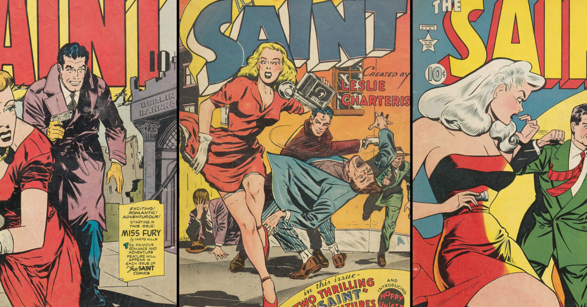 Leslie Charteris and the Many Artists of Avon's The Saint, at Auction