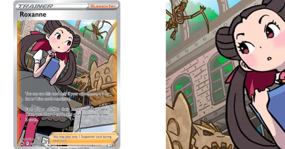 The Cards of Pokémon TCG: Crown Zenith Part 76: Roxanne Illustration