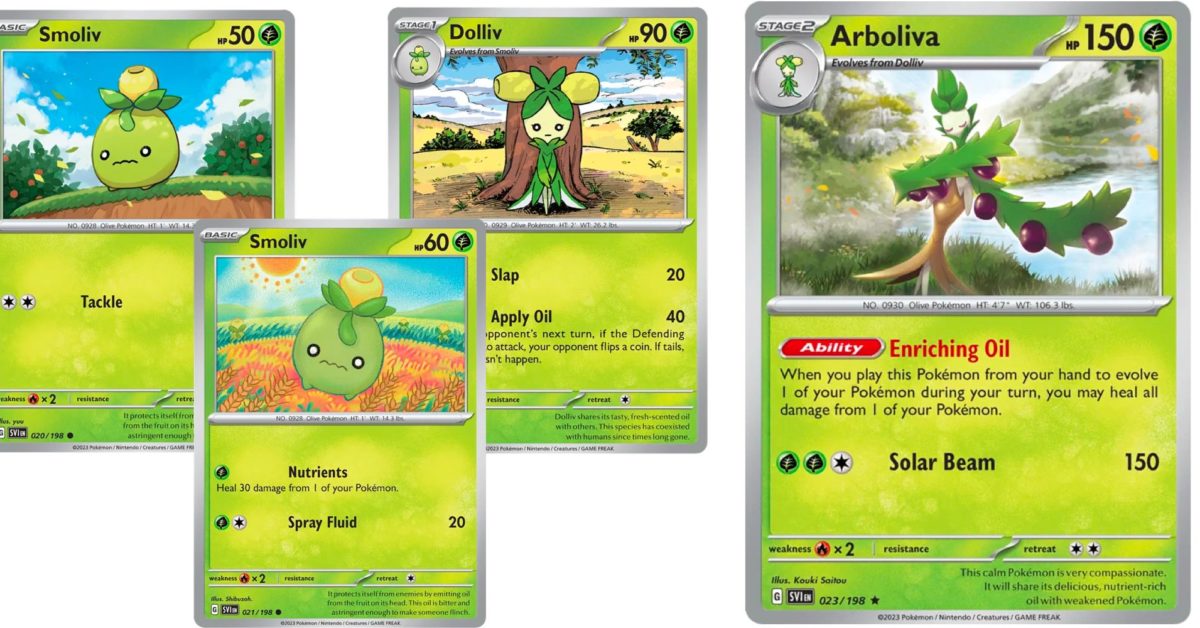 The Cards Of Pokémon TCG: Scarlet & Violet Part 4: Smoliv Line