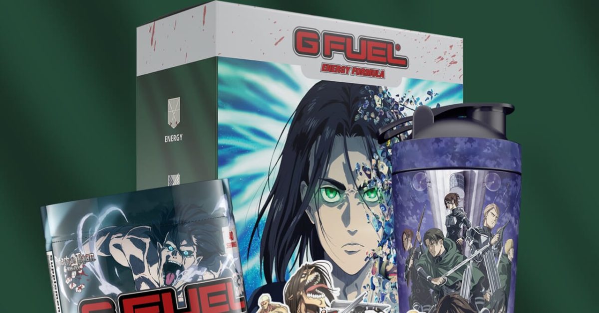 Attack on Titan: Never-Ending Anime, G Fuel Team Up for Energy Drink
