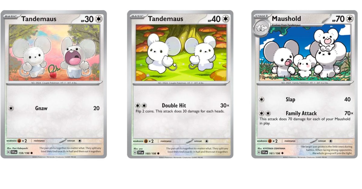 The Cards Of Pokémon TCG: Scarlet & Violet Part 37: Tandemaus Line