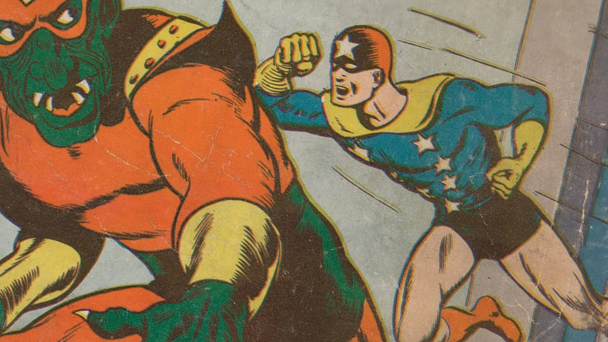 Captain Freedom Saves New York City in Speed Comics #28, at Auction